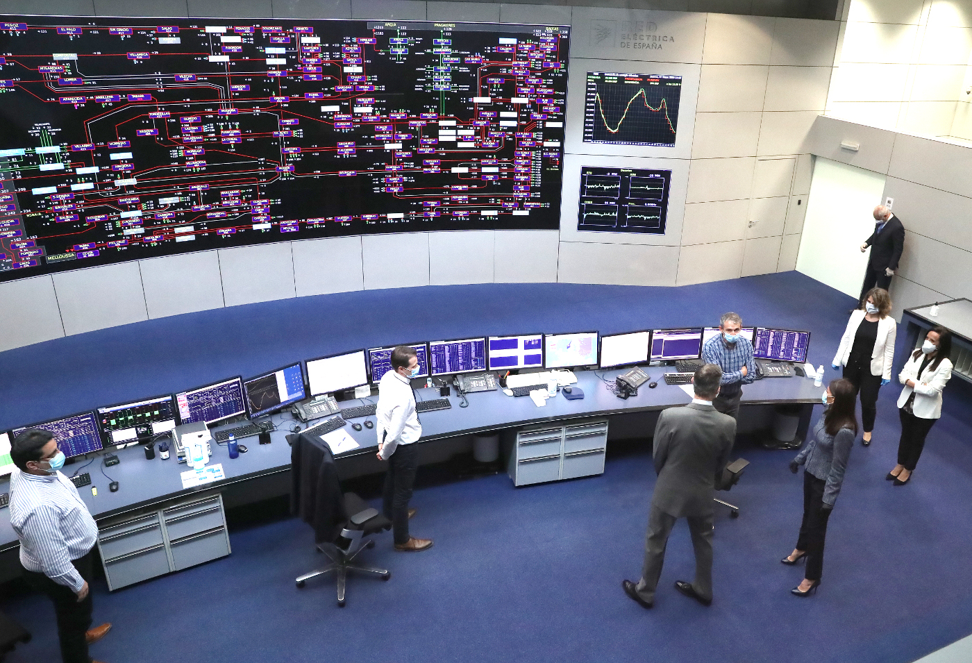 Los Reyes destacan el "funcionamiento ejemplar" del centro de control ...