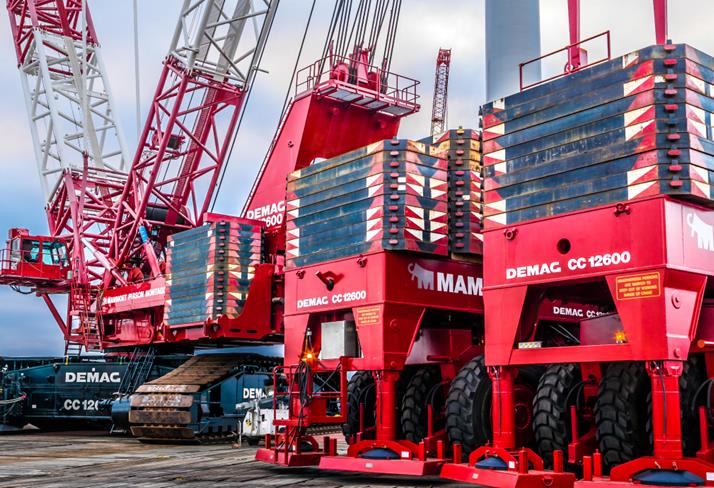 GE elige las grúas de Mammoet para transportar y montar las turbinas ...